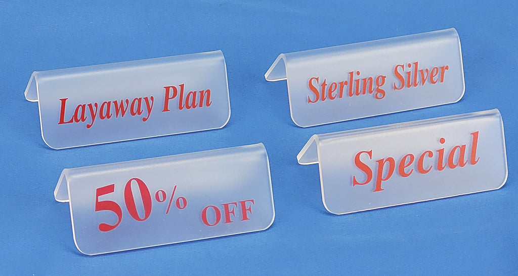 TA-905 (RD) Sign-50% off - Red Letters 3 x1.25 — M&M Merchandisers