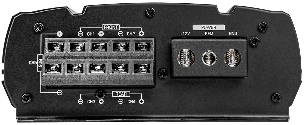 APMQ-56125 Audiopipe 1800 w 5-Channel Mini Amp — M&M Merchandisers