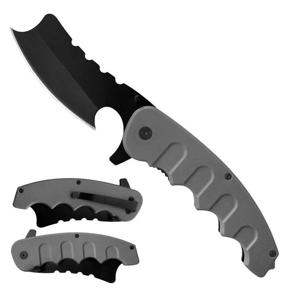 KS1680GY 8" Gray Spring Assisted Knife — M&M Merchandisers