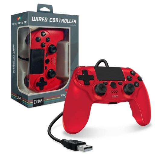 M07527-RD NuForce WIRED Red Controller PS4/PC/MAC — M&M Merchandisers