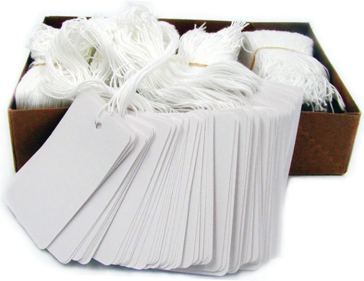 GNTAG-BLANK Blank Gun Tag with String Box 500 — M&M Merchandisers