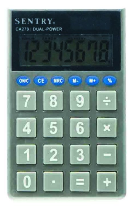 CA279 Sentry Jumbo Key Pocket Calculator — M&M Merchandisers