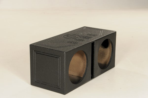 QP-QBOMB12V Q Bomb Dual 12in Vented Box Painted Black — M&M Merchandisers